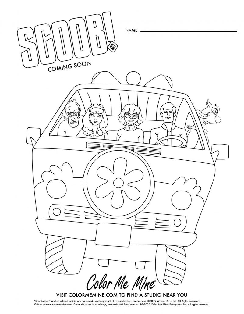 FREE SCOOB Coloring Sheets! - Denville